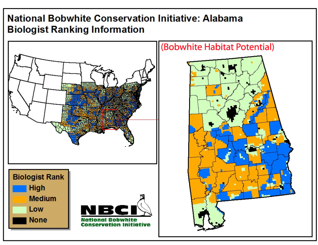 State Habitat Potential Maps – National Bobwhite & Grassland Initiative