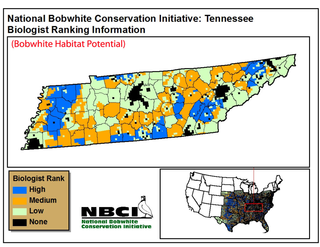 State Habitat Potential Maps – National Bobwhite & Grassland Initiative